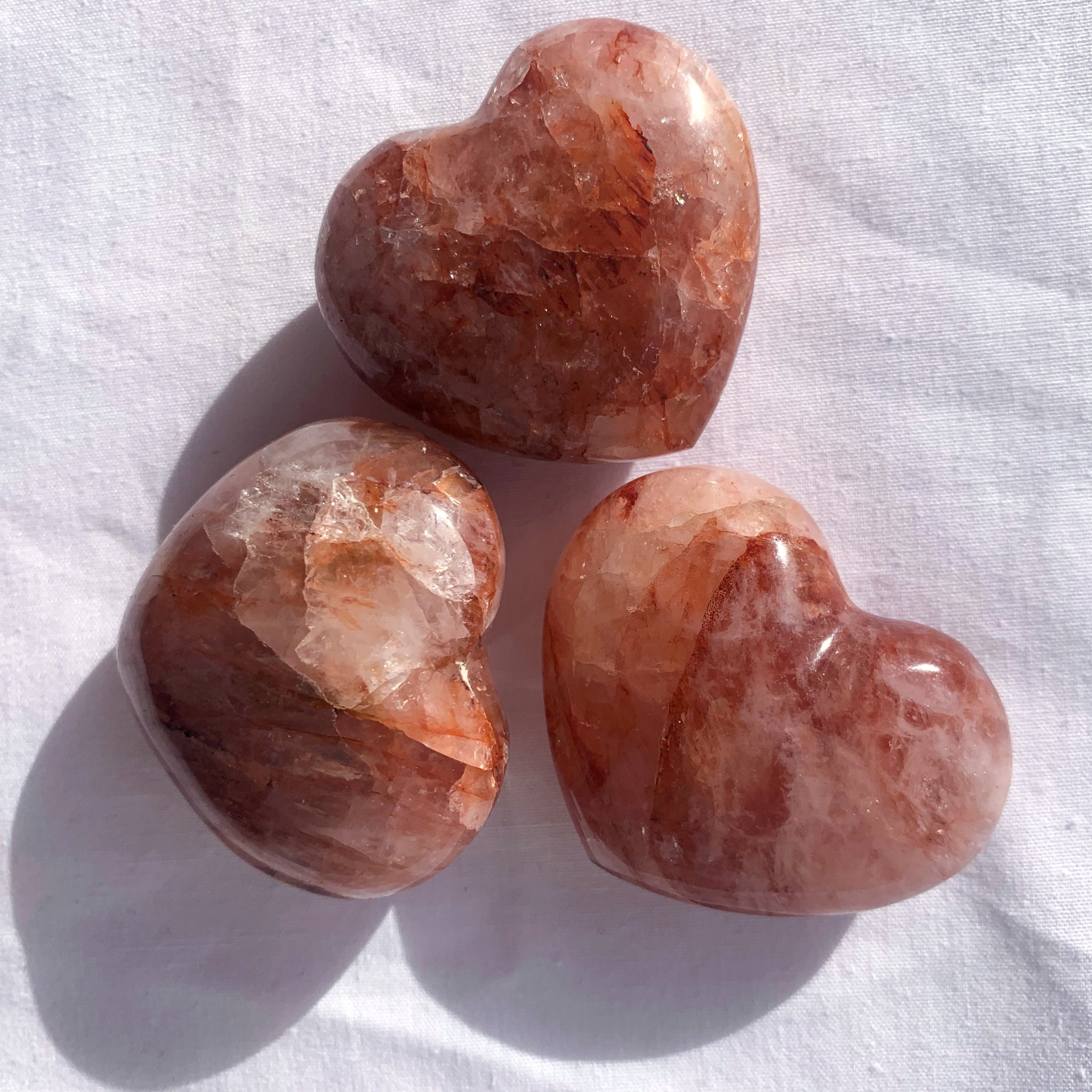 Fire Quartz Heart | Medium